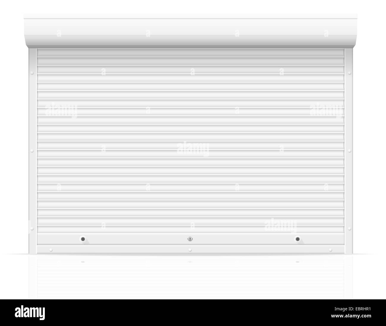 rolling shutters illustration isolated on white background Stock Photo ...