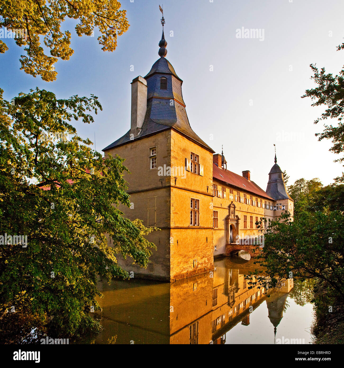 moated castle Westerwinkel, Germany, North Rhine-Westphalia, Ascheberg ...