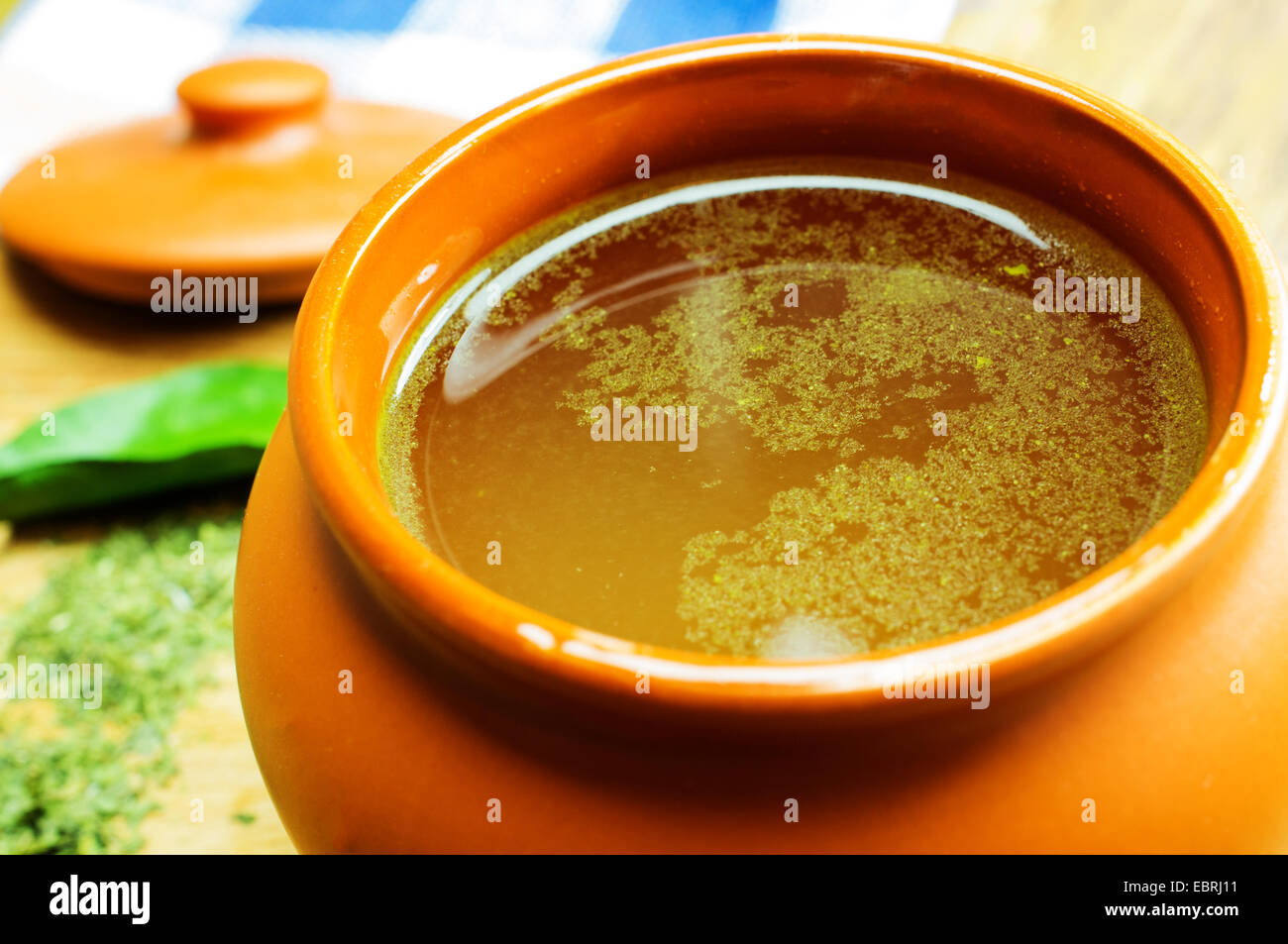 Soup in a clay pot hi-res stock photography and images - Alamy
