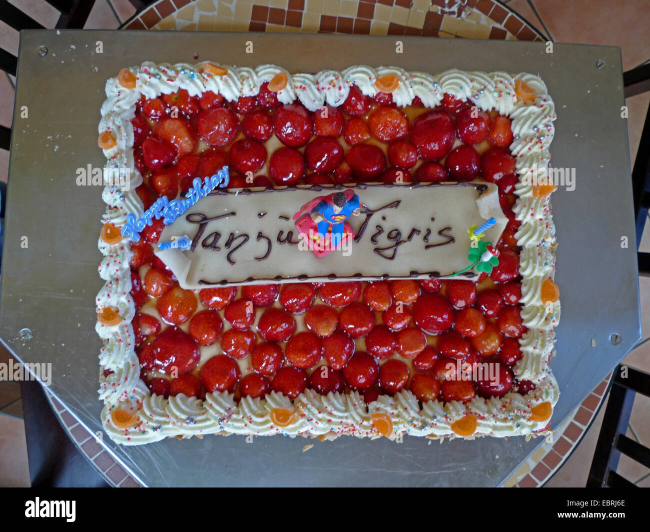 birthday cake for a little Turkish boy Stock Photo - Alamy