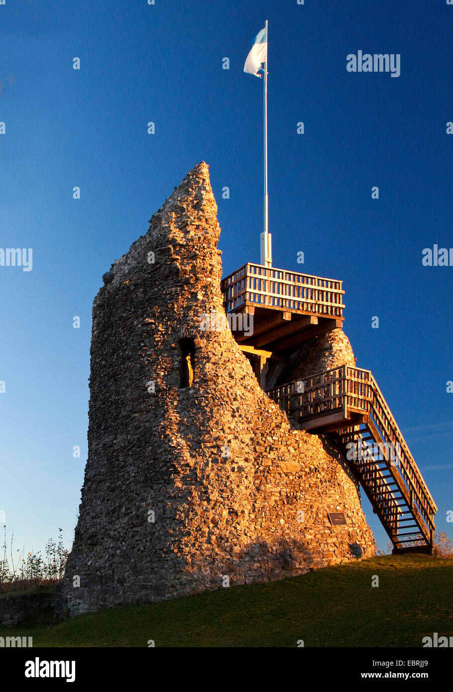 ruin of castle Eversberg, Germany, North Rhine-Westphalia, Meschede ...