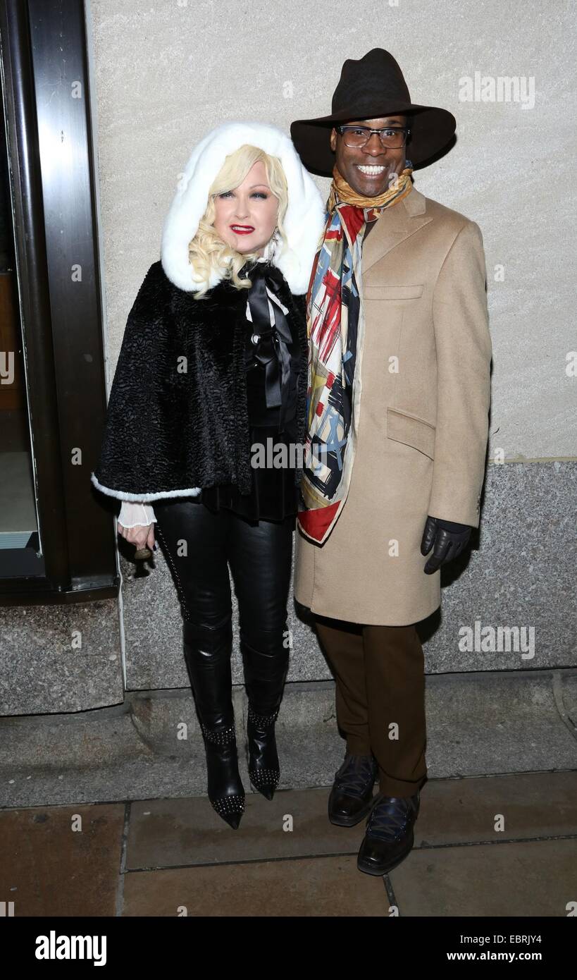 New York, NY, USA. 3rd Dec, 2014. Billy Porter; Cyndi Lauper in ...