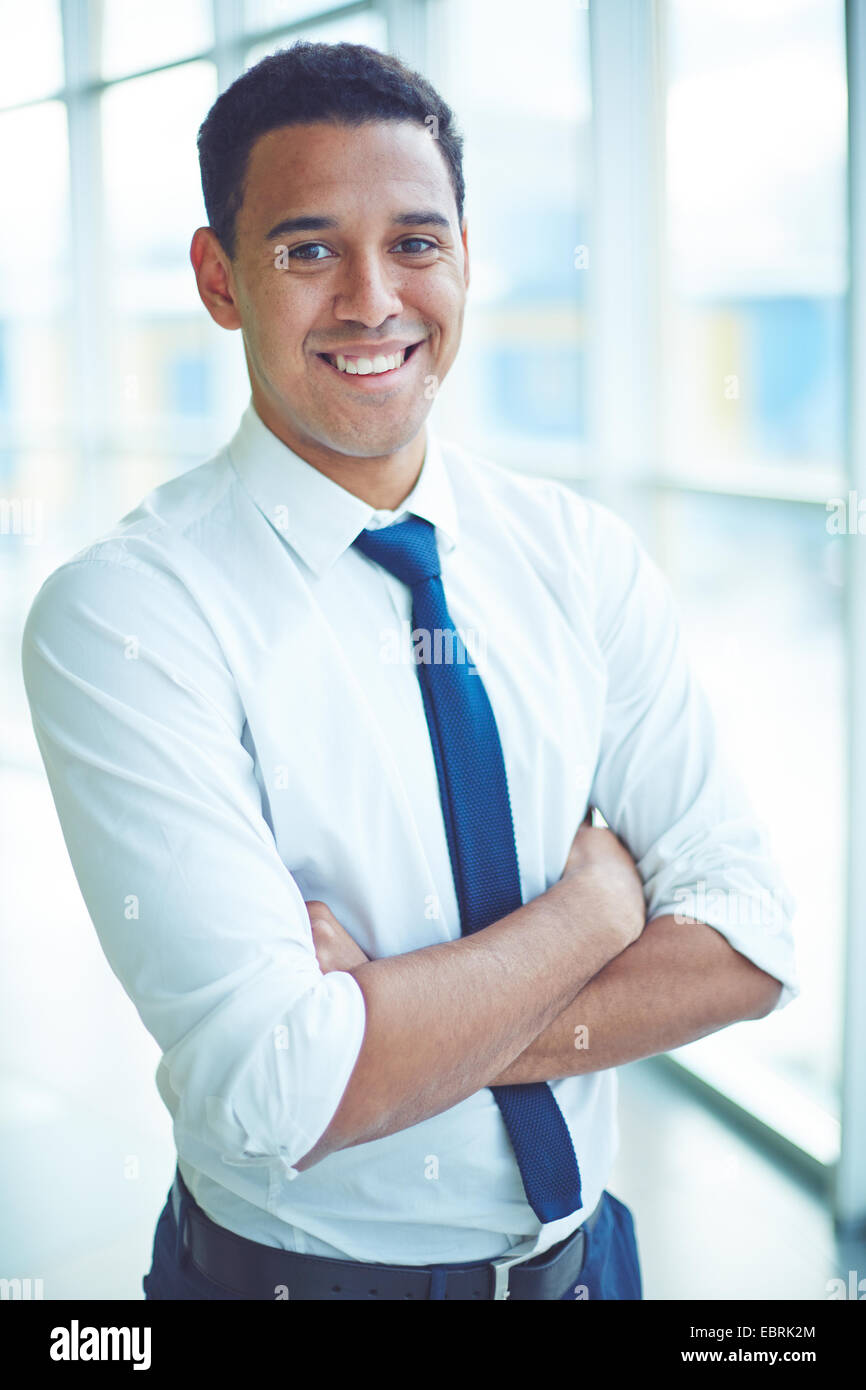 Portrait of a confident manager looking at camera Stock Photo - Alamy