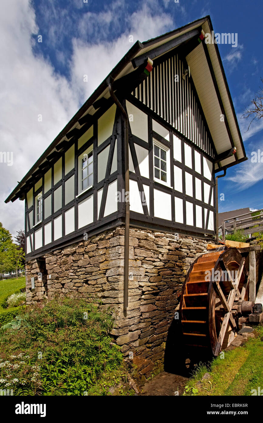 old mill in Latrop, Germany, North Rhine-Westphalia, Sauerland ...