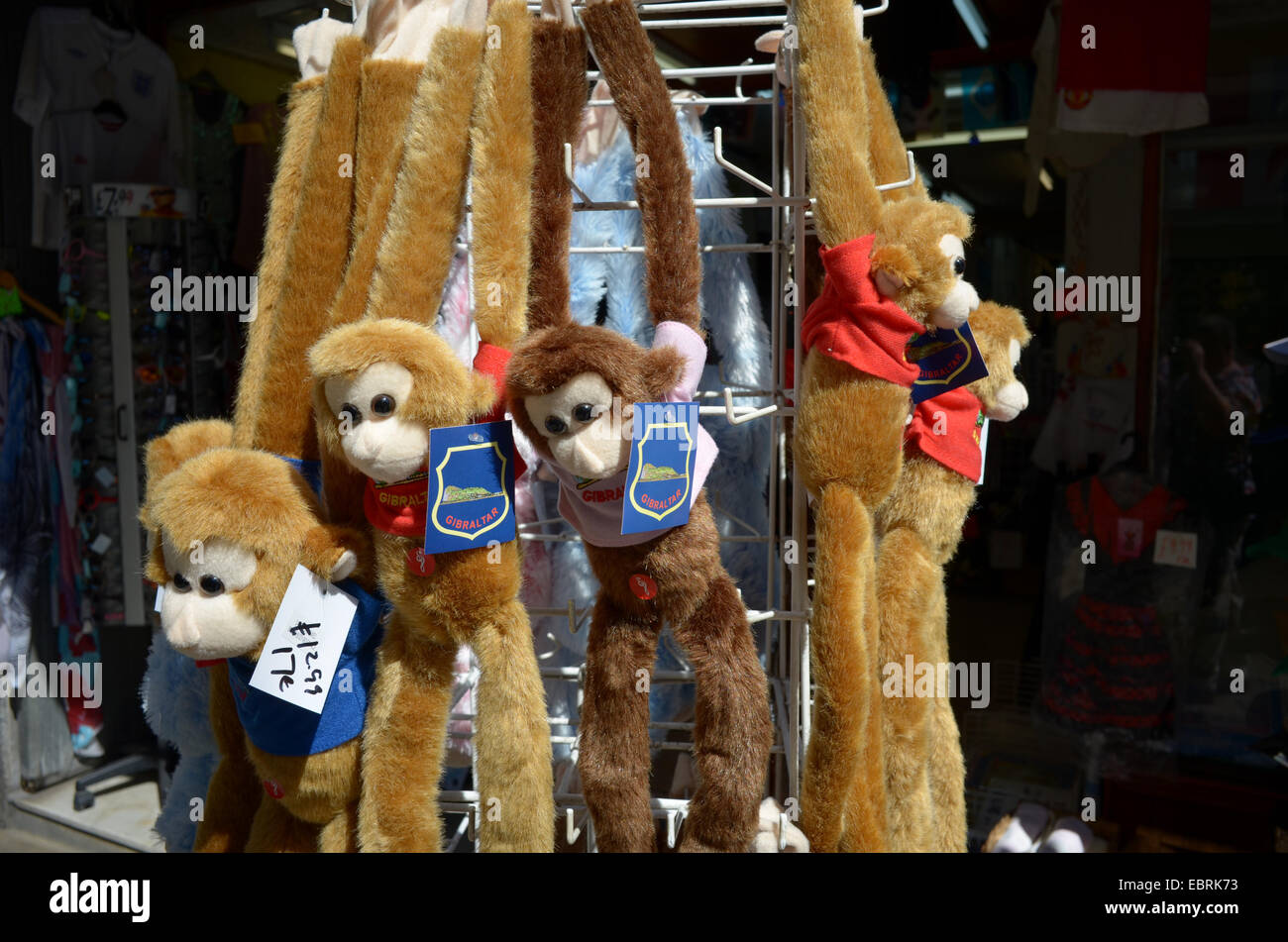 Gibraltar toy monkeys Stock Photo - Alamy
