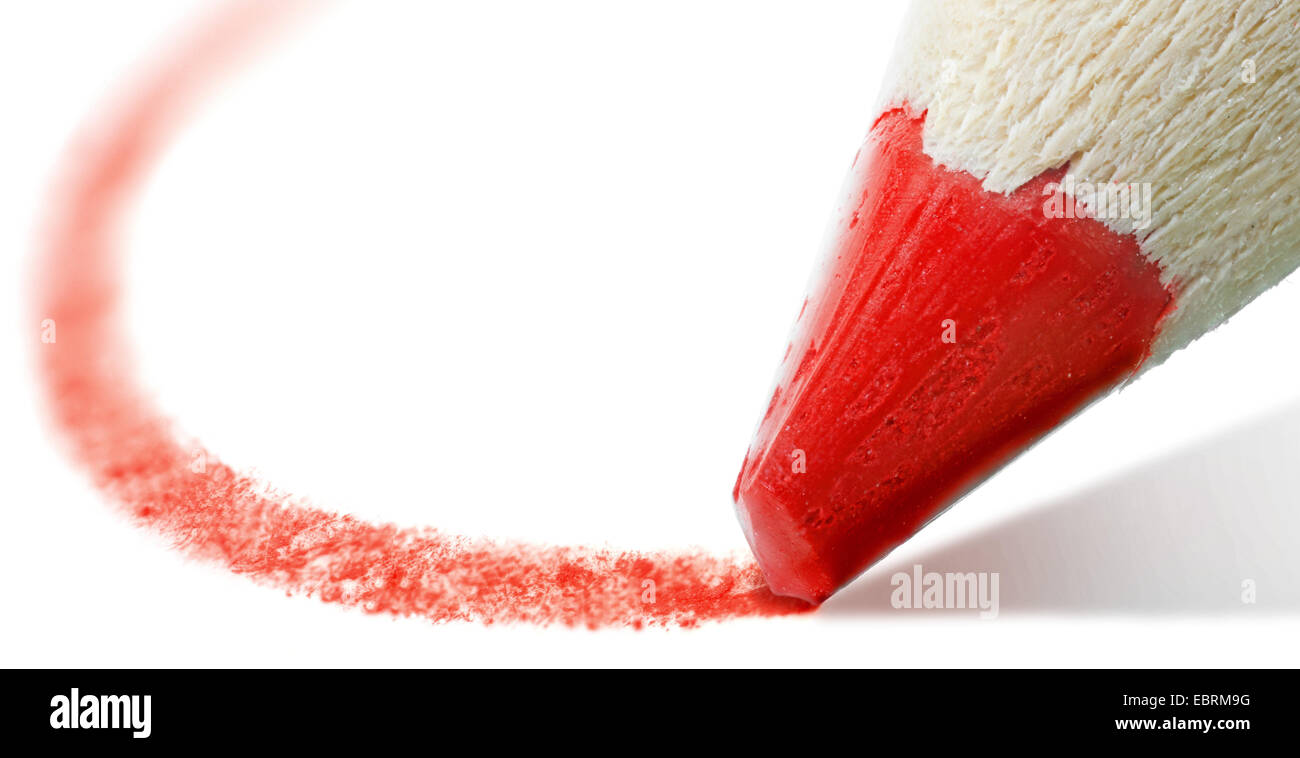 Red pencil macro hi-res stock photography and images - Alamy