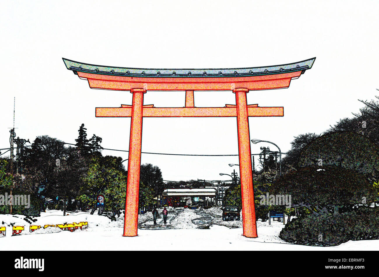 This picture of a Japanese Torii Gate was taken on a Naval Base in ...