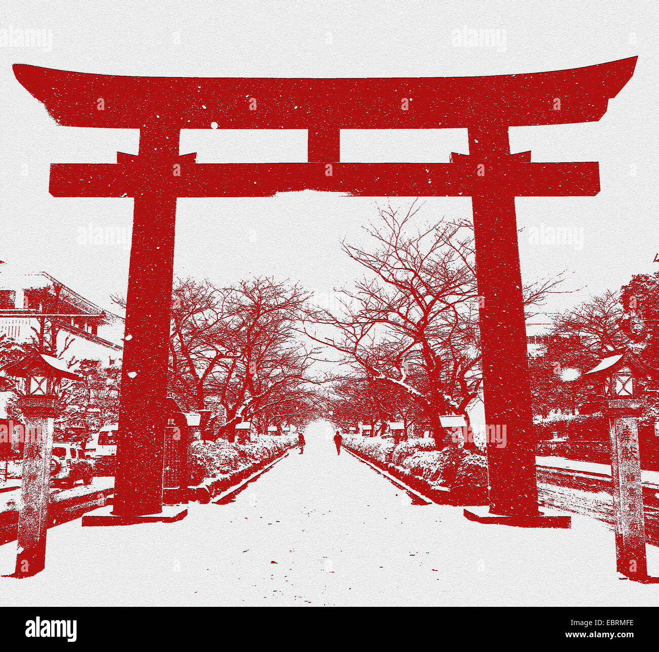 This picture of a Japanese Torii Gate was taken on a Naval Base in ...