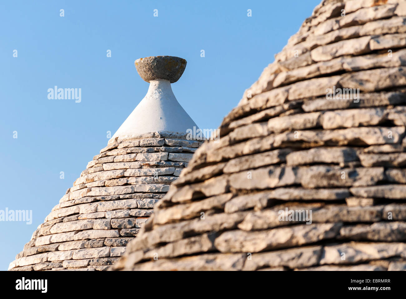 Close-up of Conical Roofs of Trullo Houses, Alberobello Trulli District ...