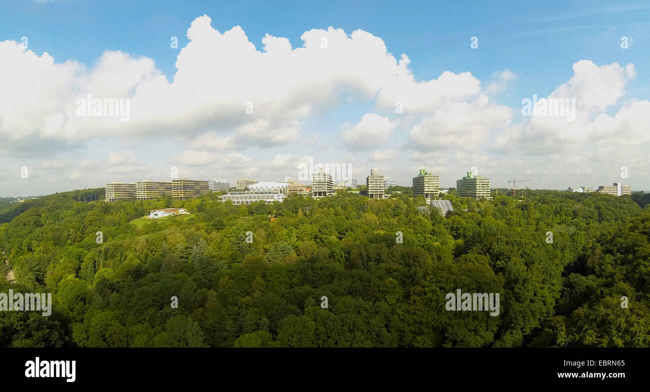 aerial view of Ruhr-University Bochum, Botanical Garden of bochum in ...