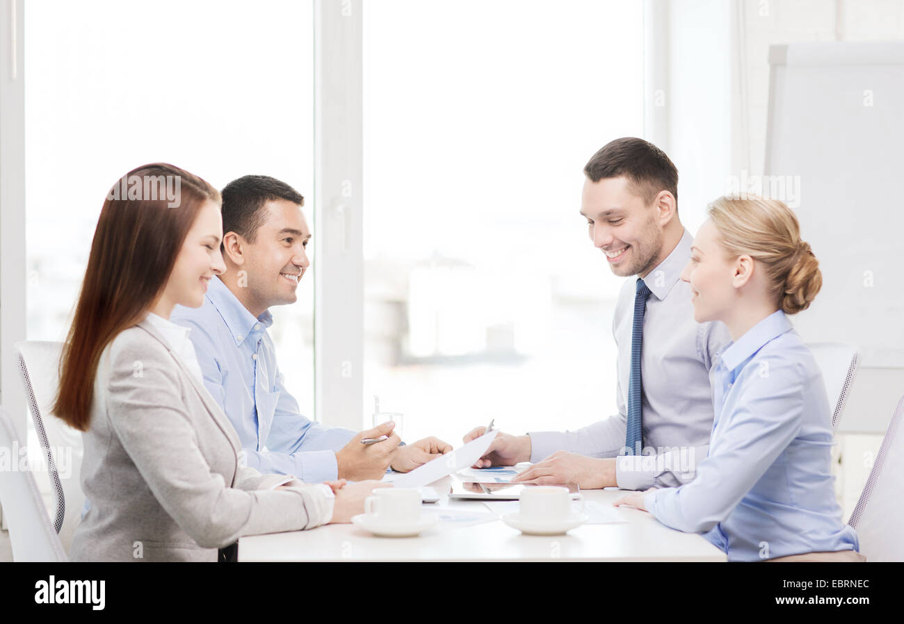 business team having meeting in office Stock Photo - Alamy