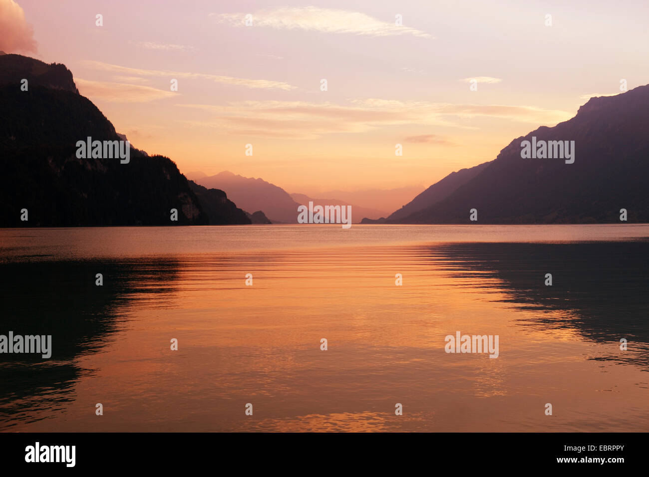 swiss lake at brienz, Switzerland Stock Photo - Alamy