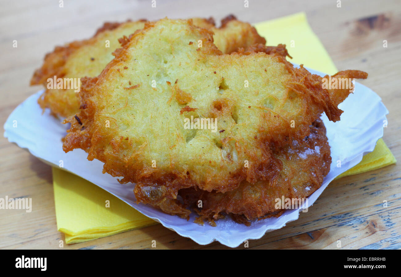 Potato fritters, closeup Stock Photo - Alamy