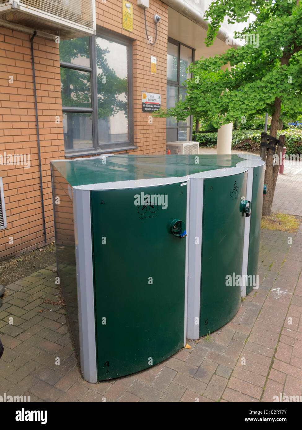 Secure cycle lockers hi-res stock photography and images - Alamy