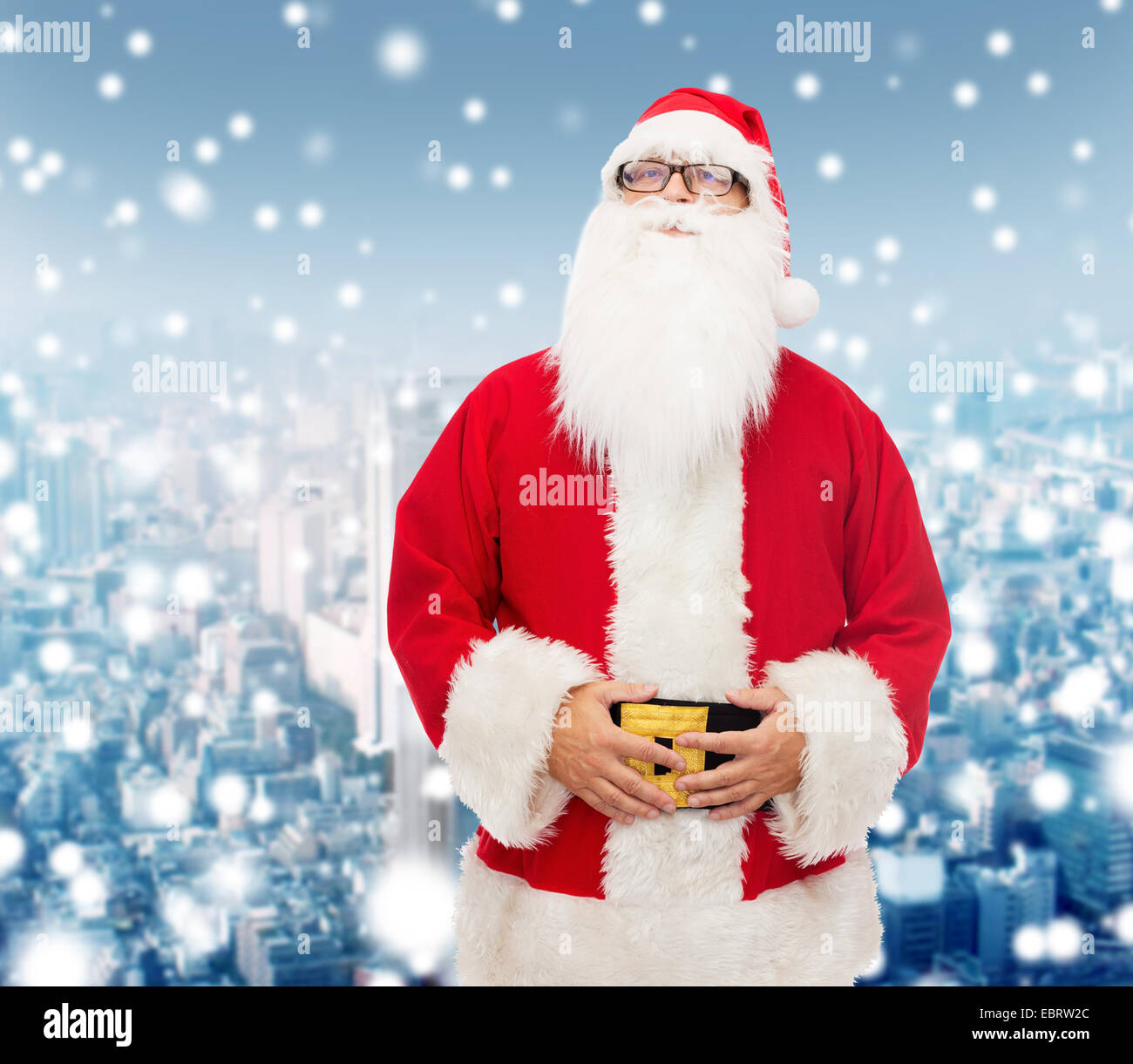 man in costume of santa claus Stock Photo - Alamy