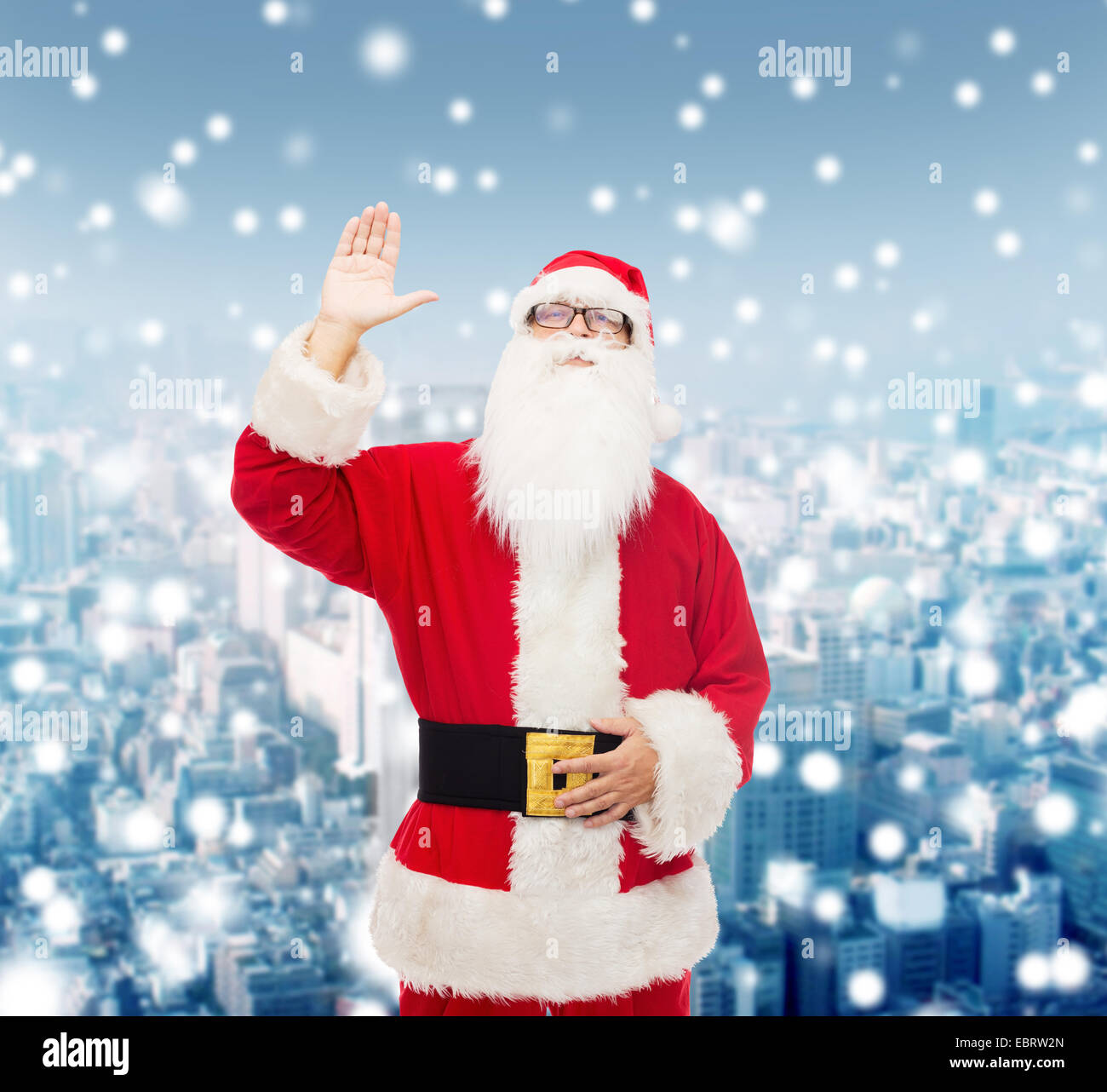 man in costume of santa claus Stock Photo - Alamy