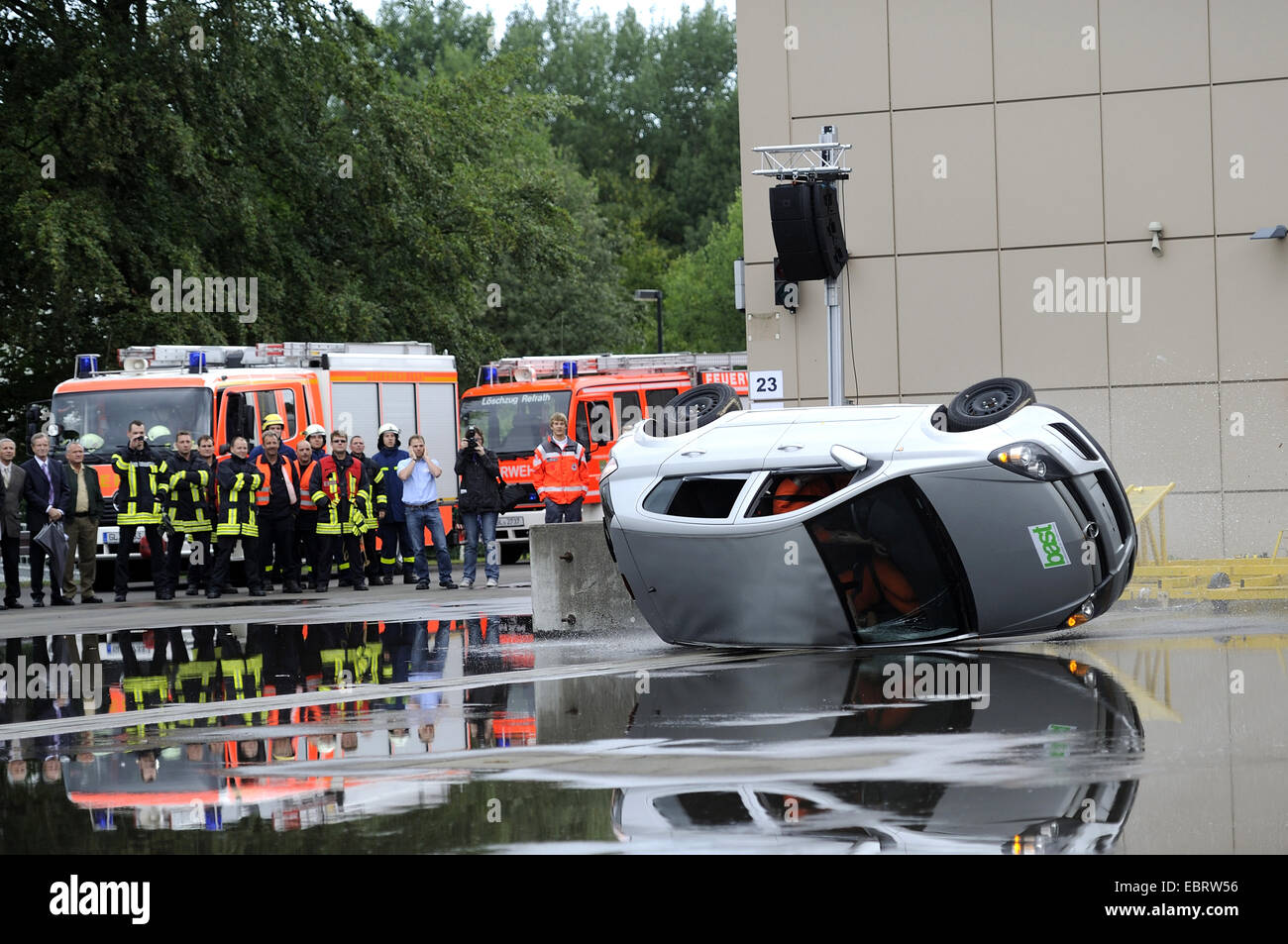 roll over test of a car, Germany Stock Photo - Alamy