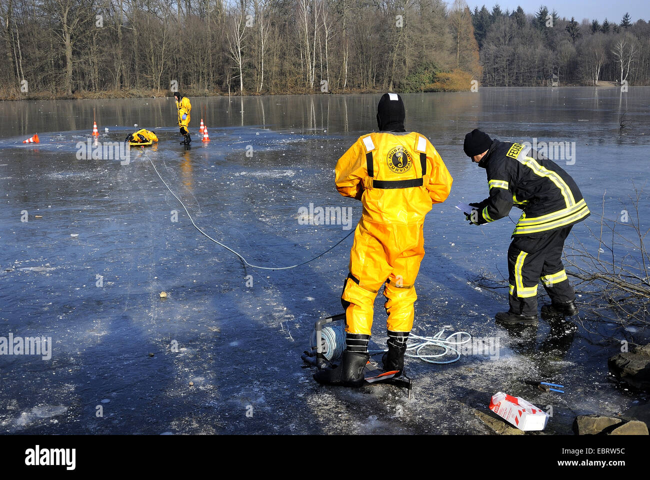 Practising firemen hi-res stock photography and images - Alamy