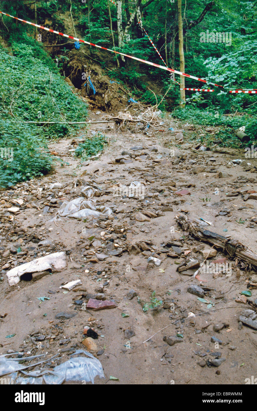 landslide after heavy rain, Germany Stock Photo - Alamy
