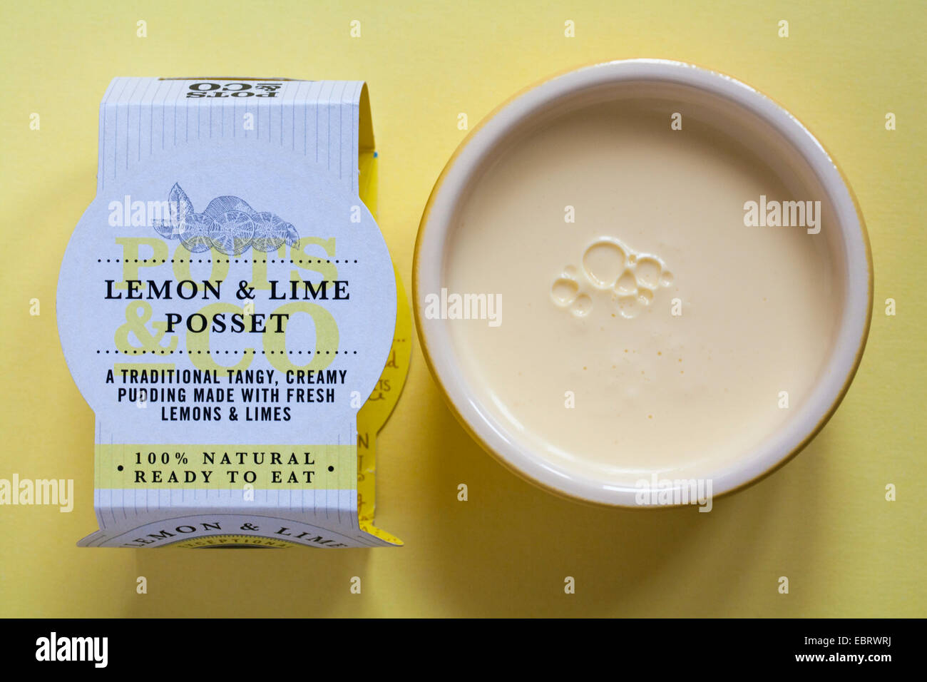 pot of Pots & Co exceptional puddings - Lemon & Lime Posset pudding set ...