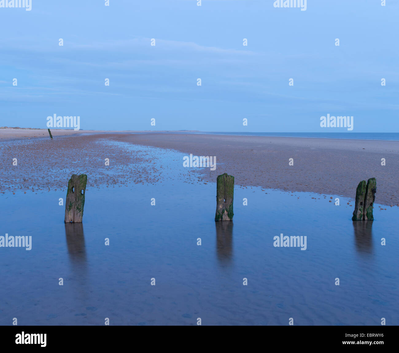 A view of Brancaster Beach, North Norfolk, England Stock Photo - Alamy