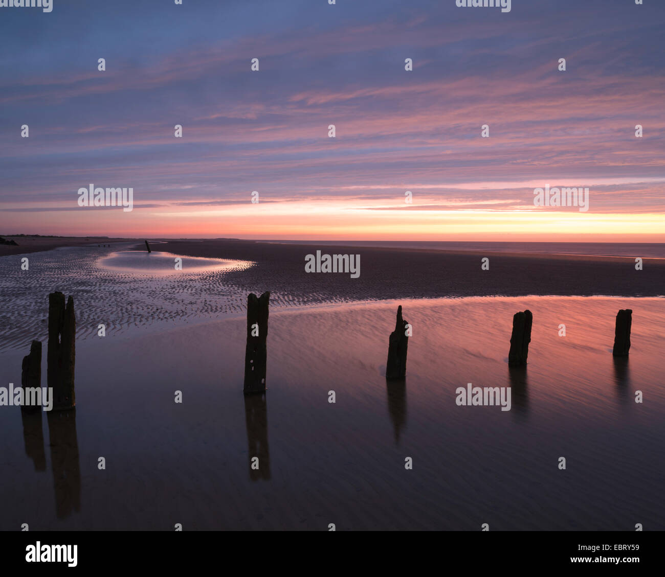 A view of Brancaster Beach, North Norfolk, England Stock Photo - Alamy