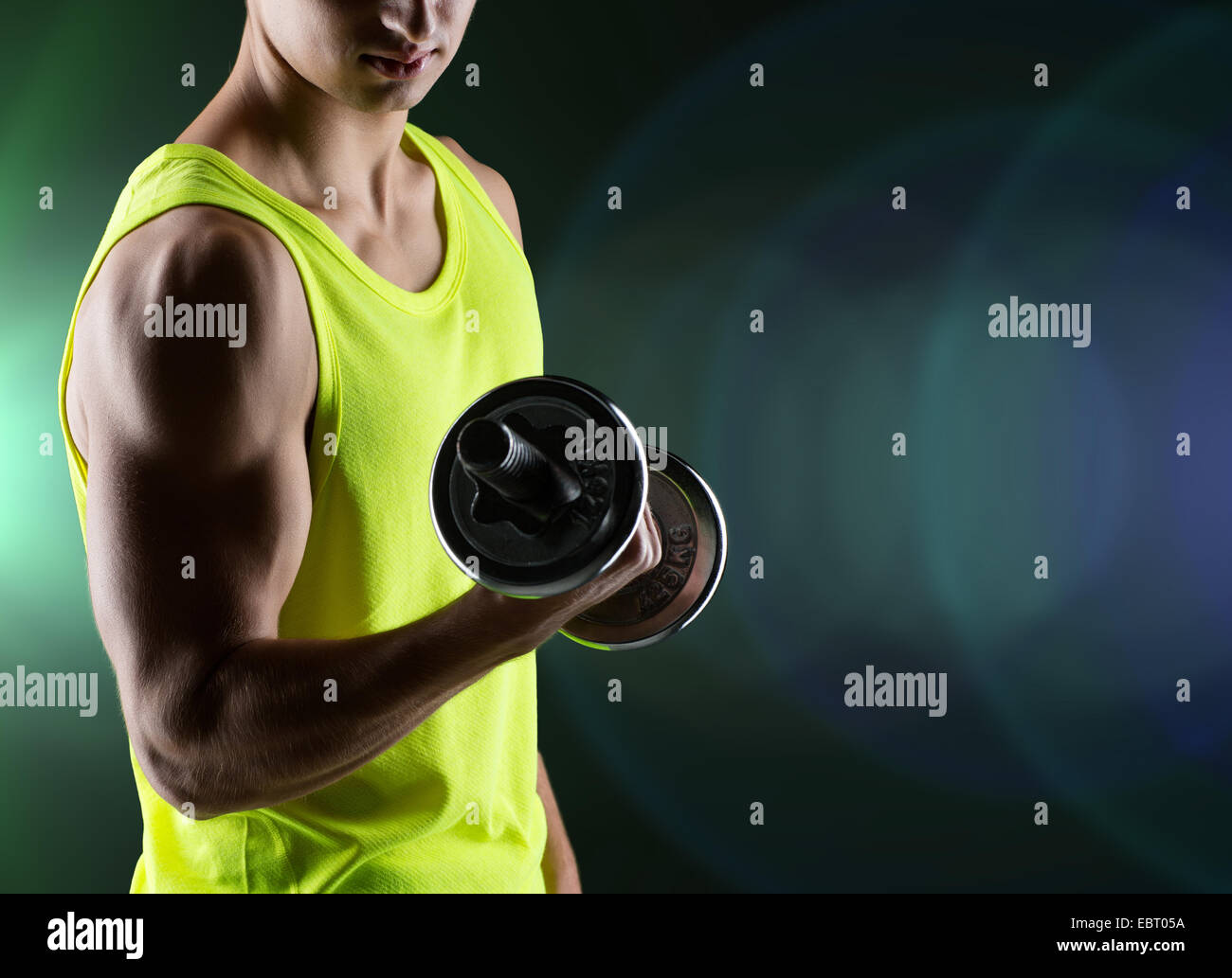 Man flexing biceps close hi-res stock photography and images - Alamy