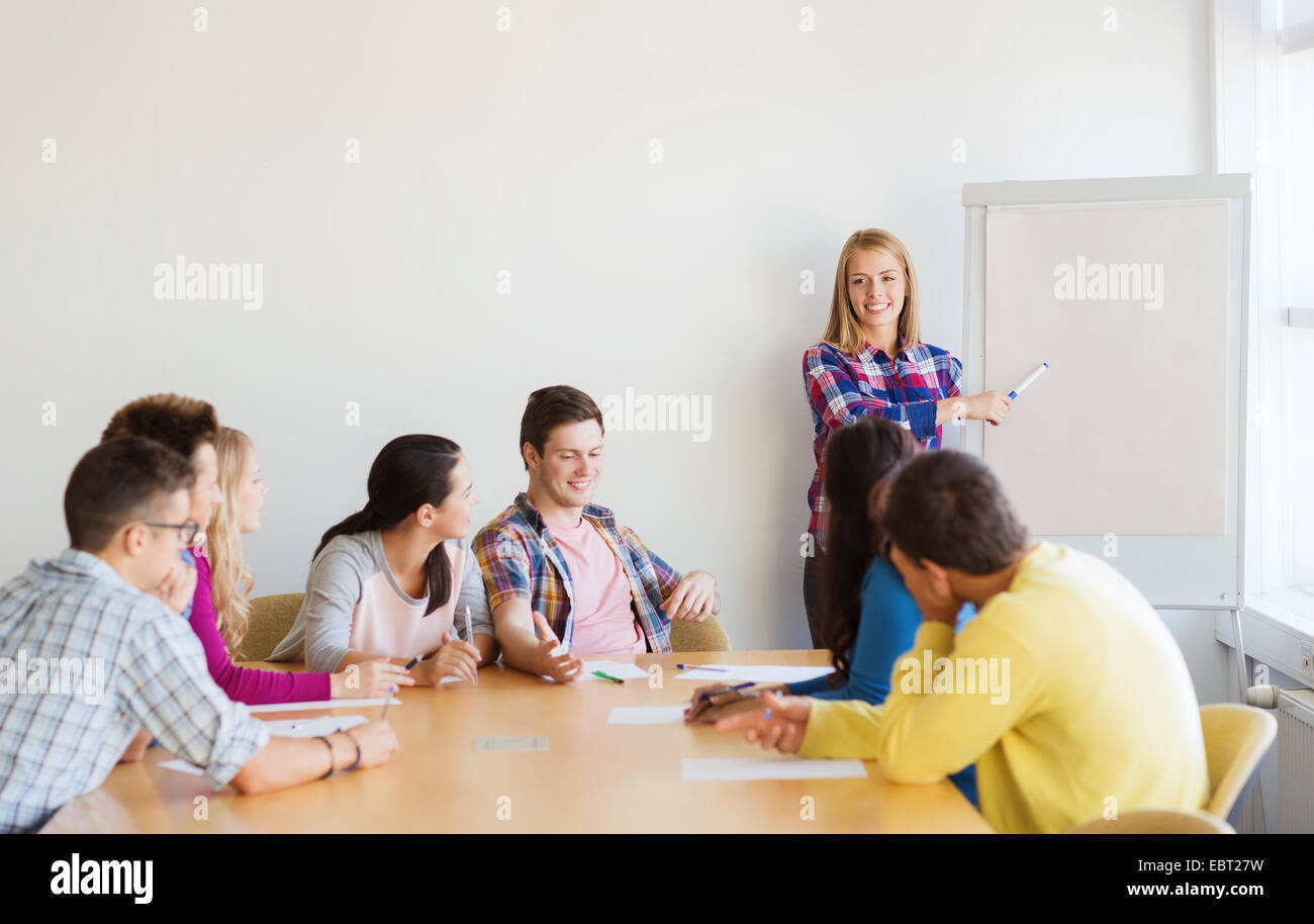 White students learning hi-res stock photography and images - Alamy