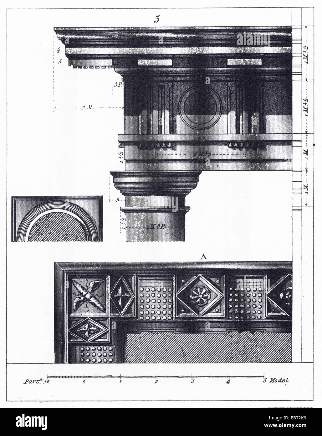 Engraving: Doric Column Stock Photo - Alamy