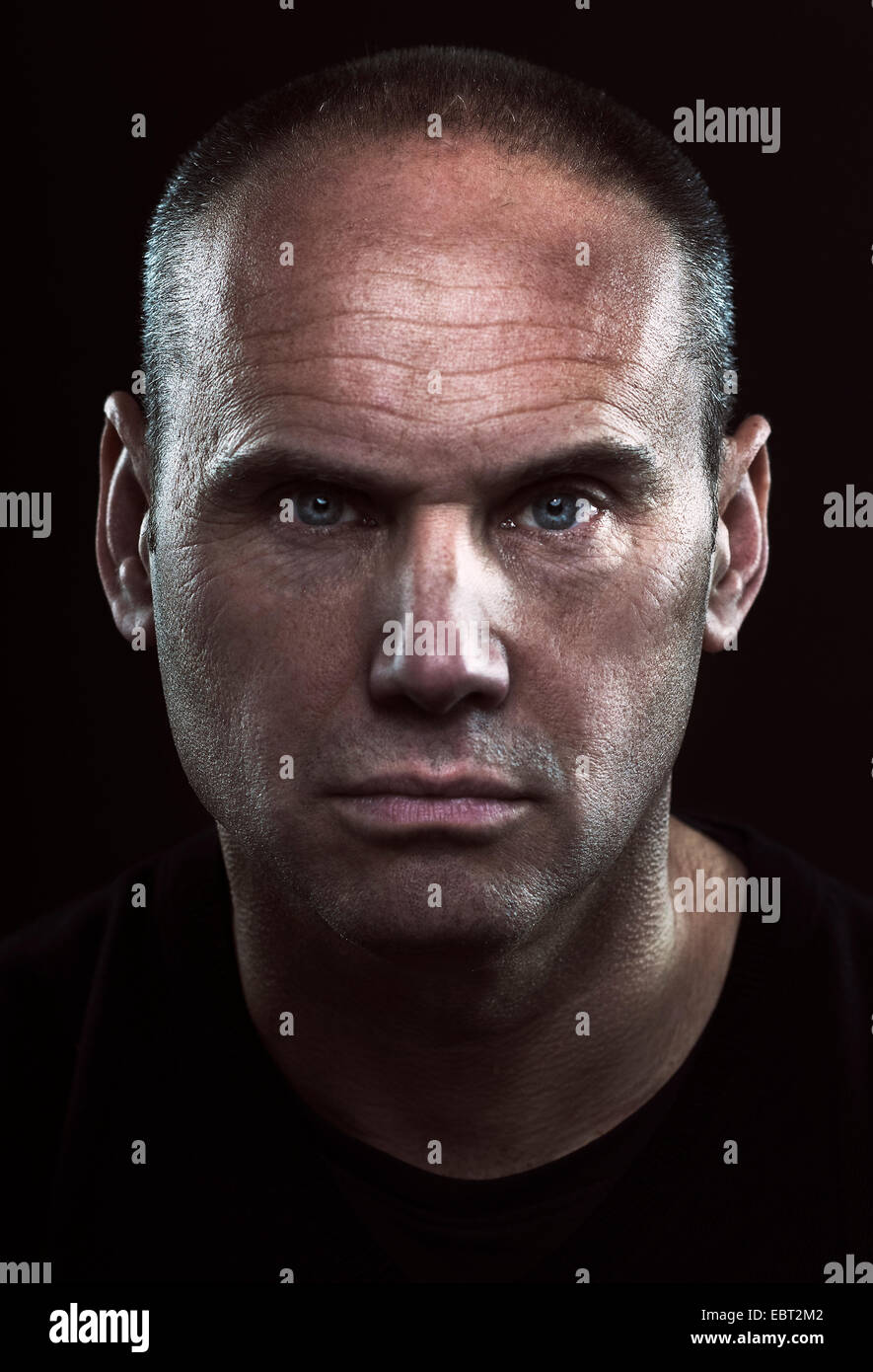 A portrait of a white European male age 50 shot in a studio Stock Photo ...