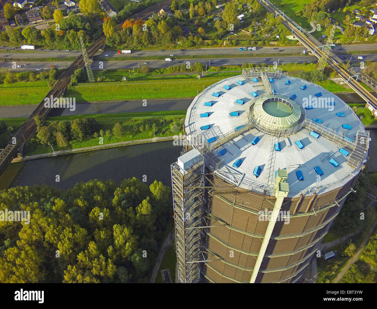 Gasometer oberhausen aerial hi-res stock photography and images - Alamy