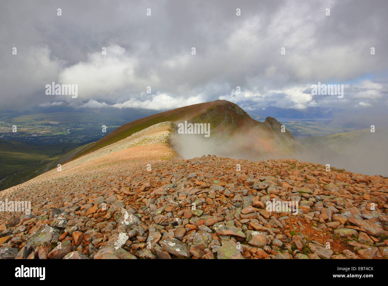 Carn Dearg Meadhonach, United Kingdom, Scotland, Highlands Stock Photo ...
