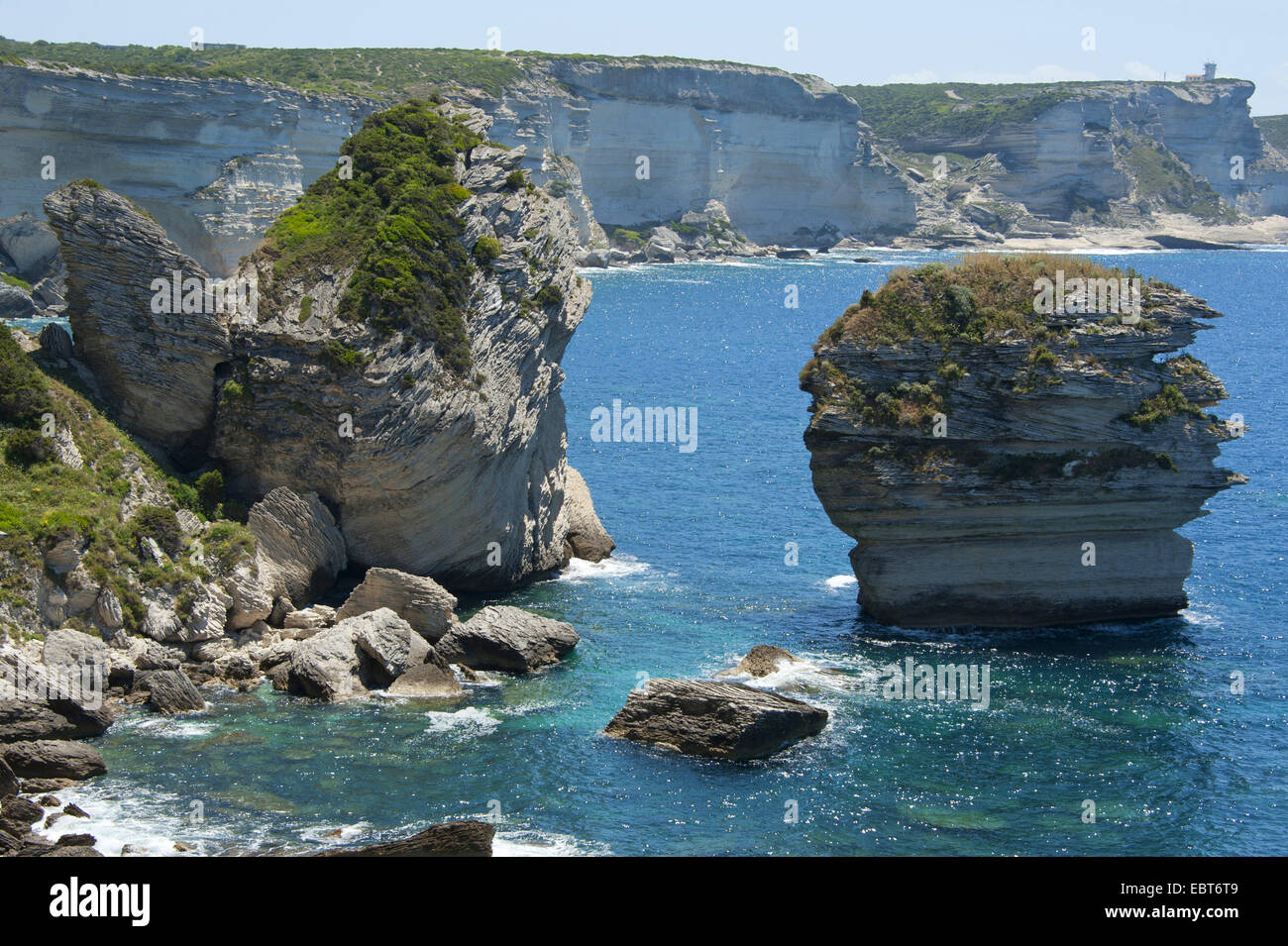 chalk cliffs of Bonifacio, France, Corsica, Bonifacio Stock Photo - Alamy