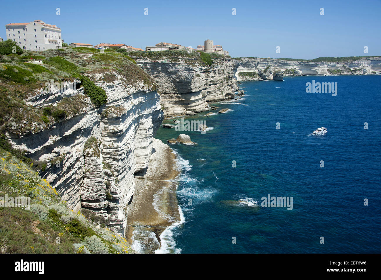 chalk cliffs of Bonifacio, France, Corsica, Bonifacio Stock Photo - Alamy