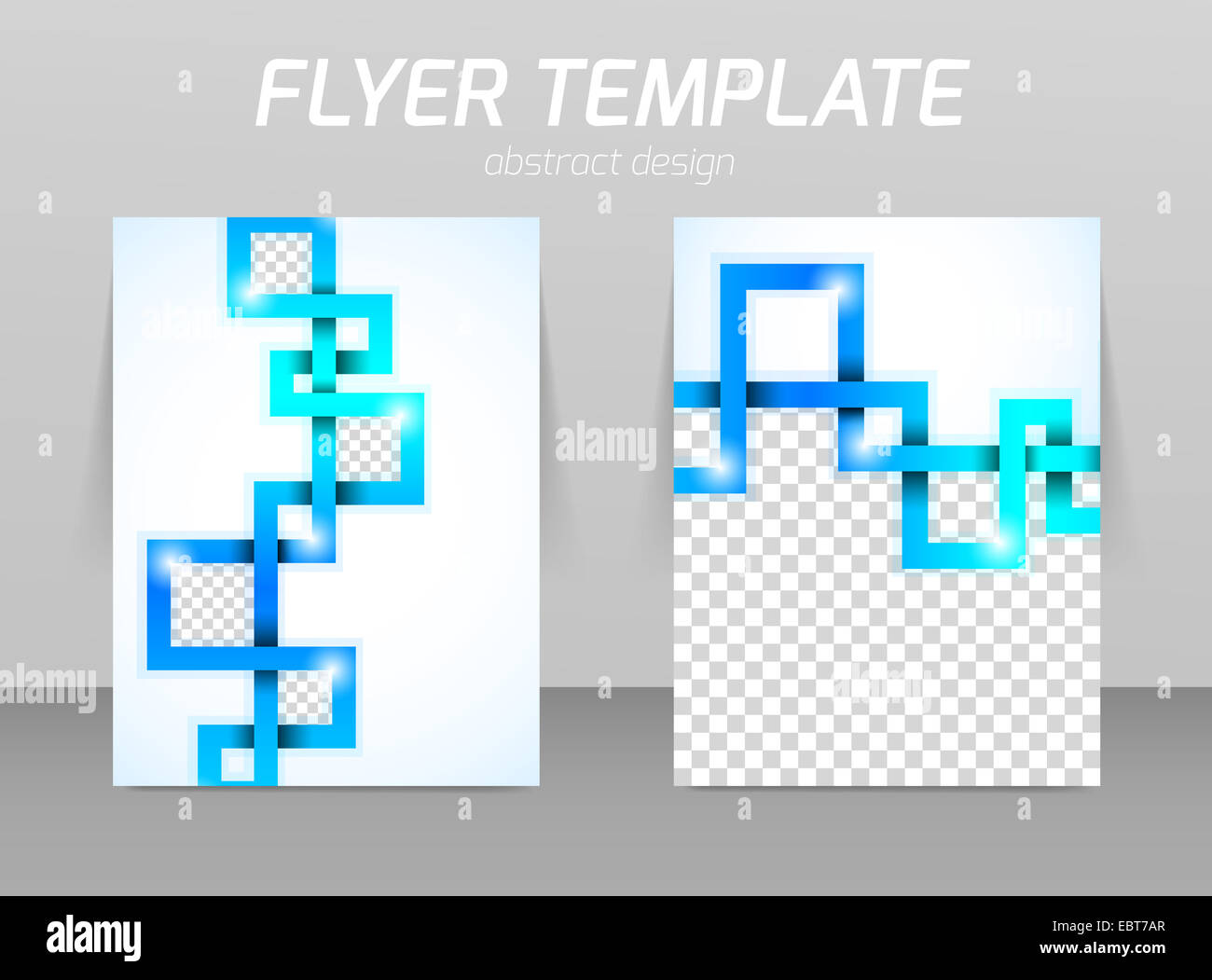 Abstract print a4 design blue hi-res stock photography and images - Alamy