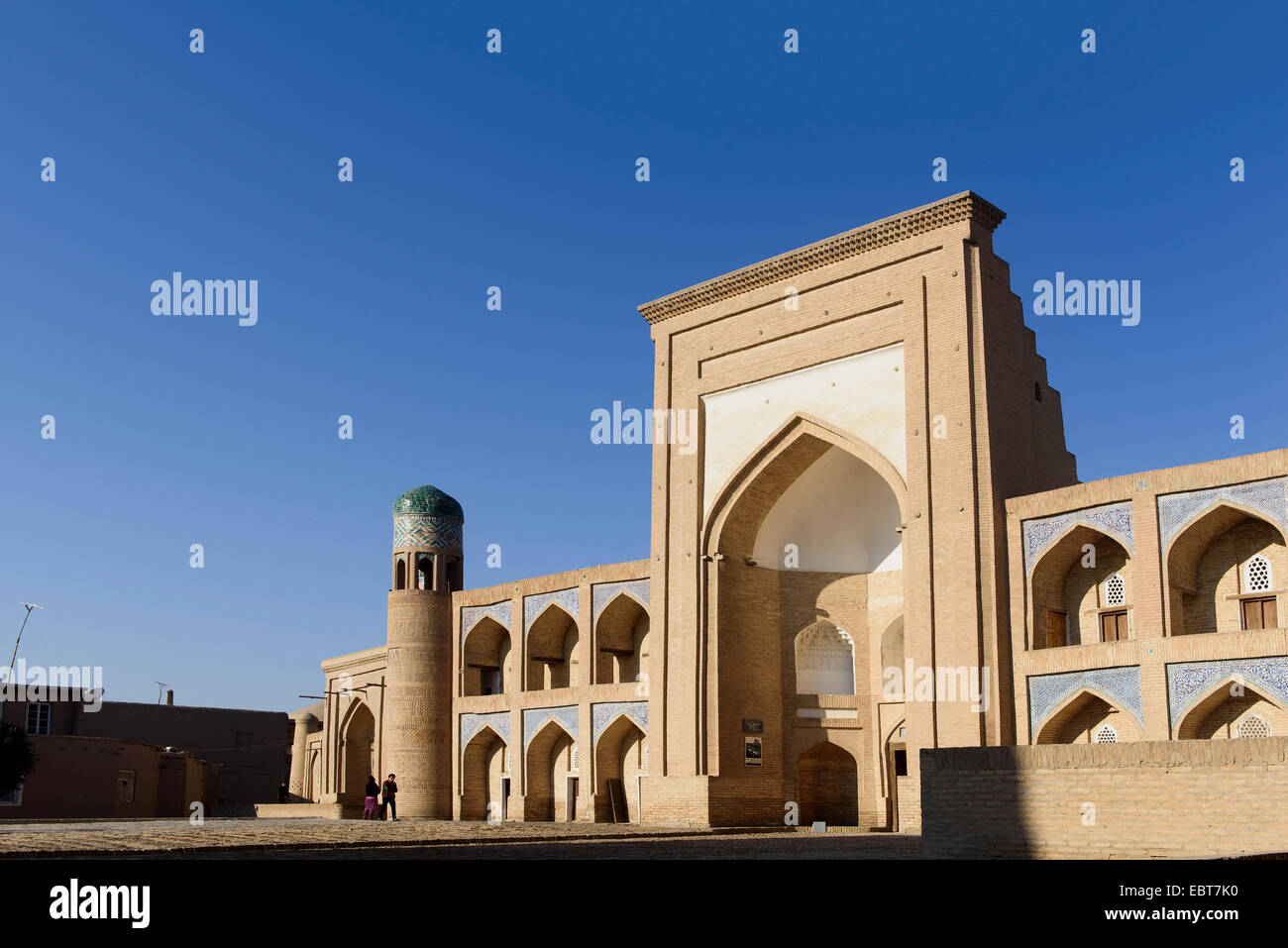 Muhammad Rahim Khan madrassa in the hitoric city Ichan Qala, Chiwa ...