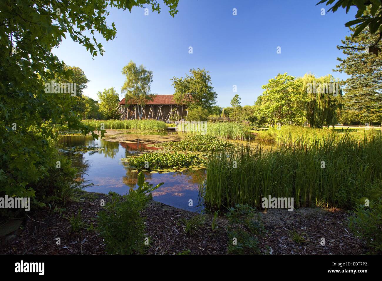 Graduation towers of Saline Gottesgabe in Rheine, Germany, North Rhine ...