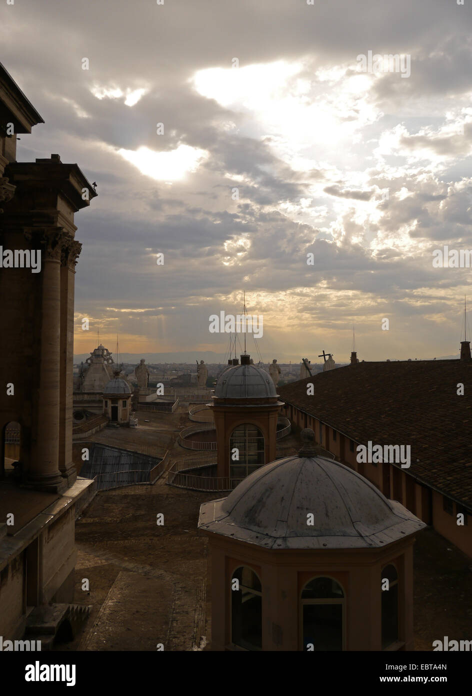 Rooftops of St. Peter's Basilica, Rome Stock Photo - Alamy