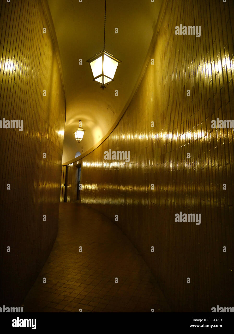 Angled corridor within the dome of St. Peter's Basilica, Rome Stock ...