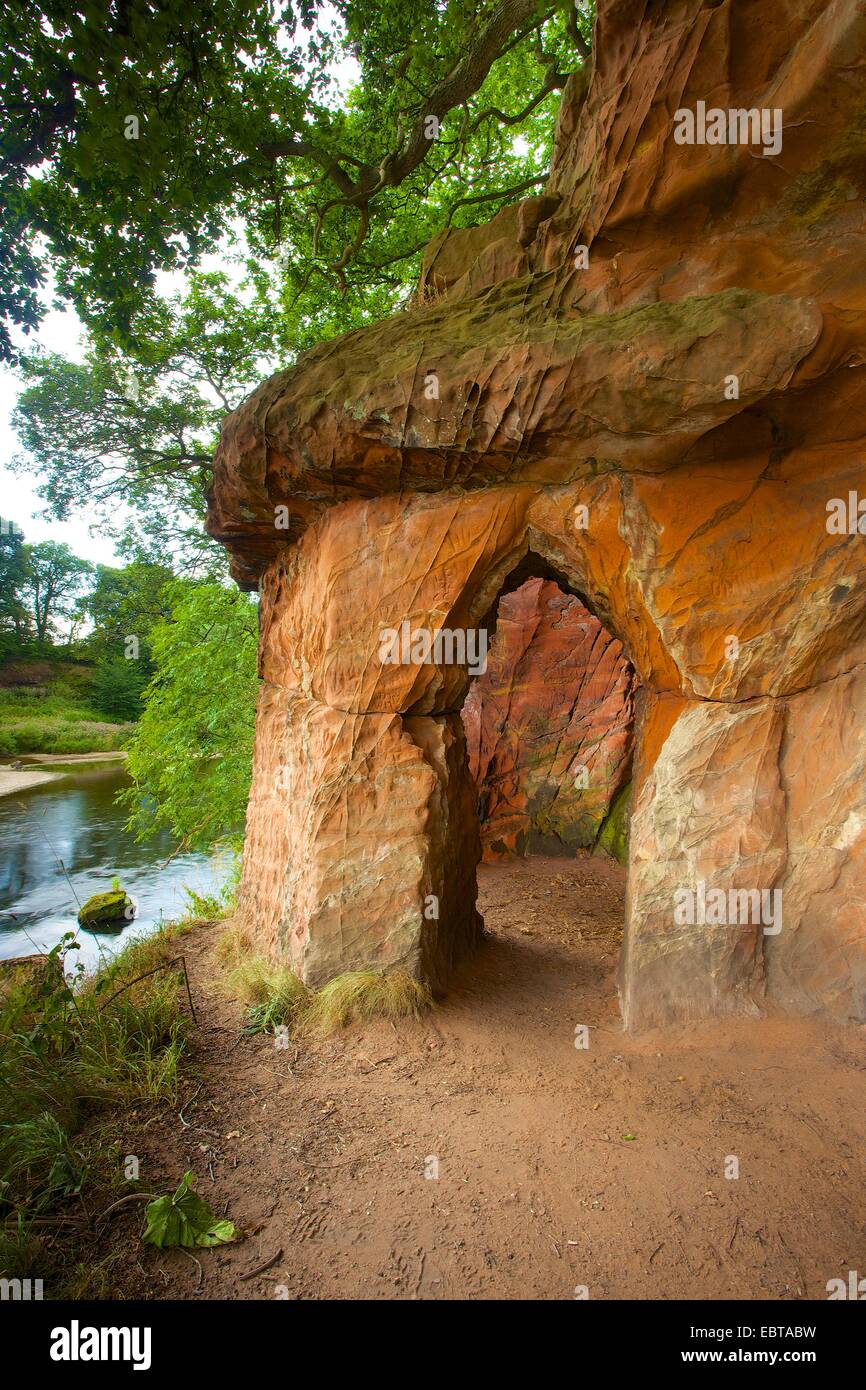 Lacy's Caves. Eden Lacy, Eden Valley, Cumbria, England, UK Stock Photo ...