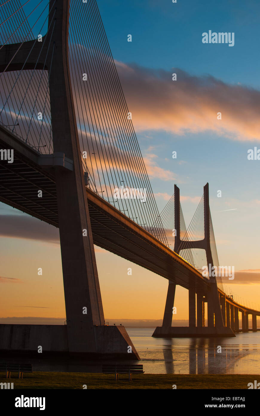 Vasco da Gama bridge Lisbon Portugal Stock Photo - Alamy