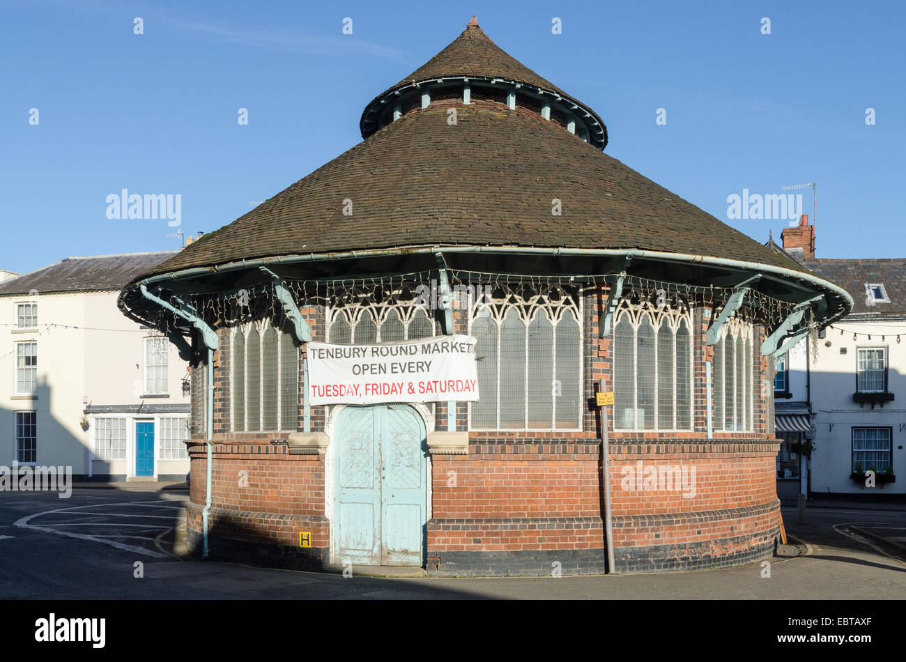 Tenbury Round Market building in the Worcestershire town of Tenbury ...