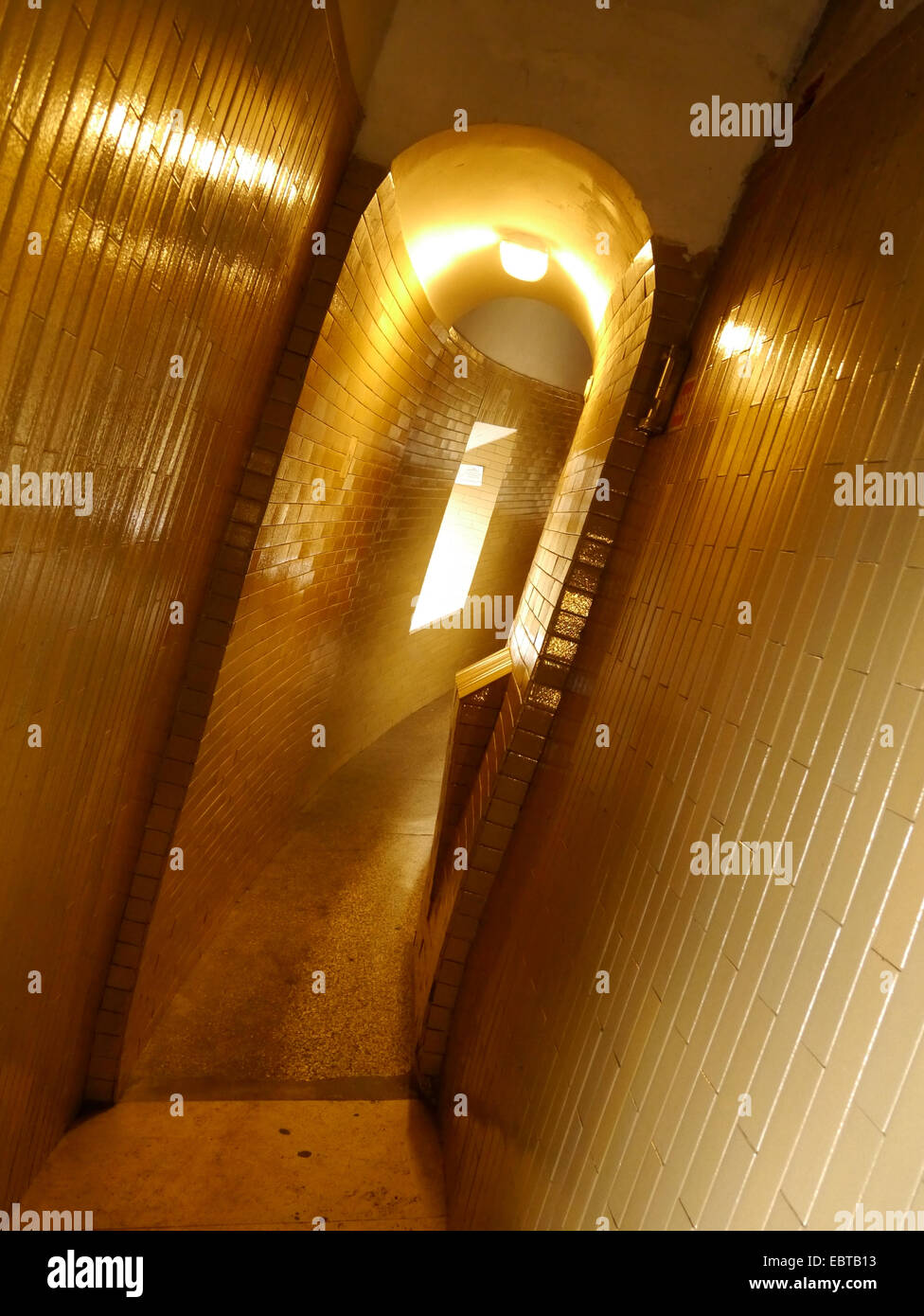Angled corridor within the dome of St. Peter's Basilica, Rome Stock ...