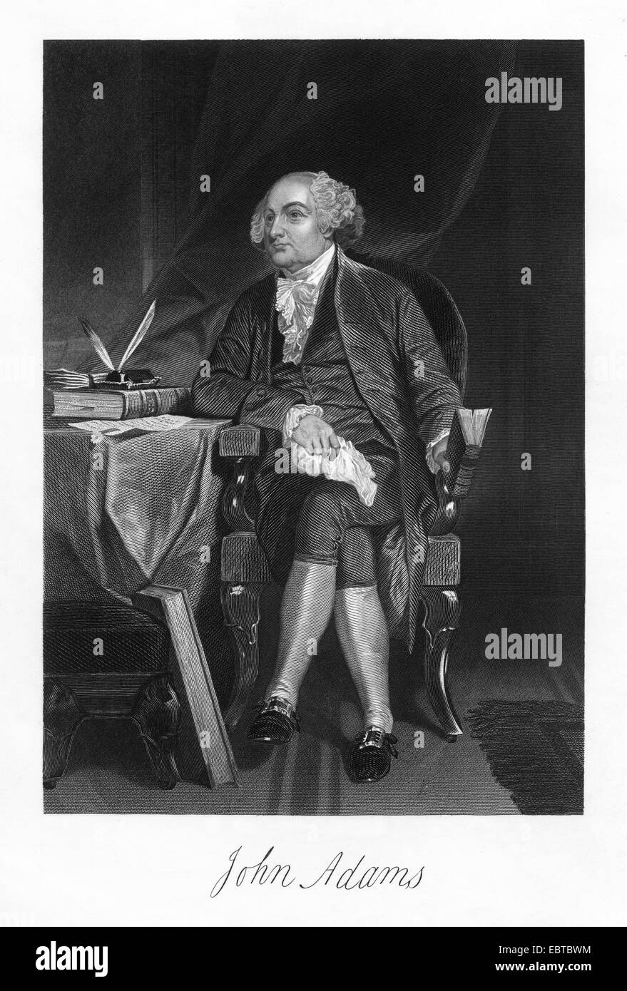 John adams president signature hi-res stock photography and images - Alamy