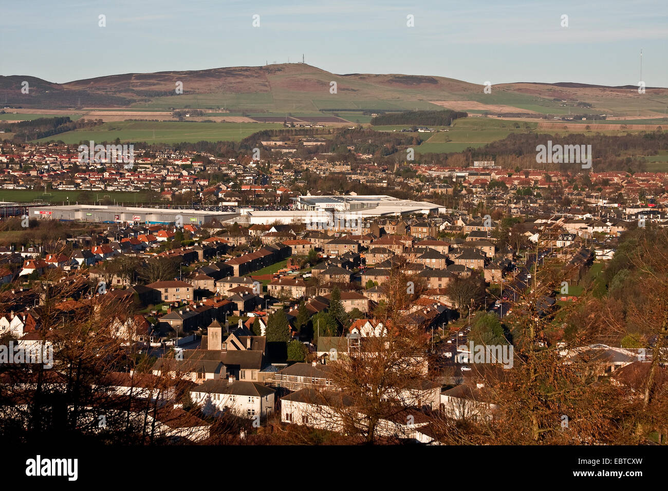 Aerial view retail park in hi-res stock photography and images - Alamy