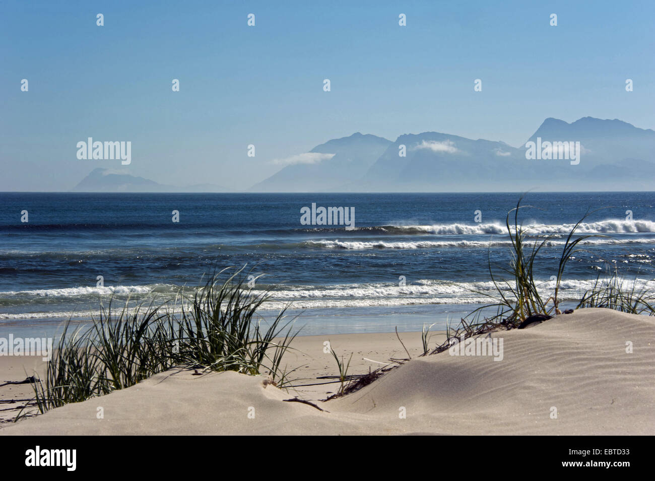 view of Atlantic ocean, South Africa, Western Cape, Hawston Stock Photo ...