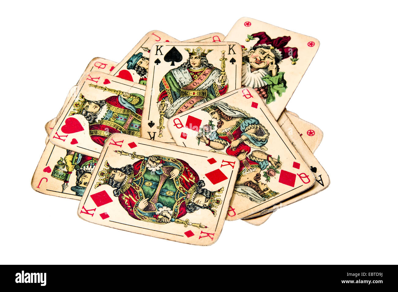 Old poker cards hi-res stock photography and images - Alamy
