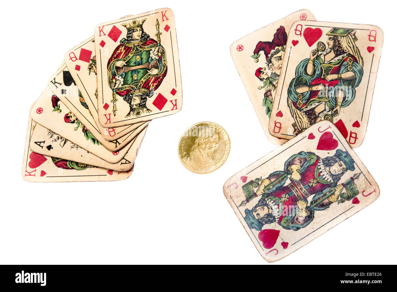Old poker cards hi-res stock photography and images - Alamy