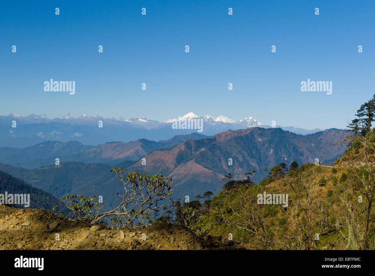 View of Mount Jomolhari, Bhutan Stock Photo - Alamy