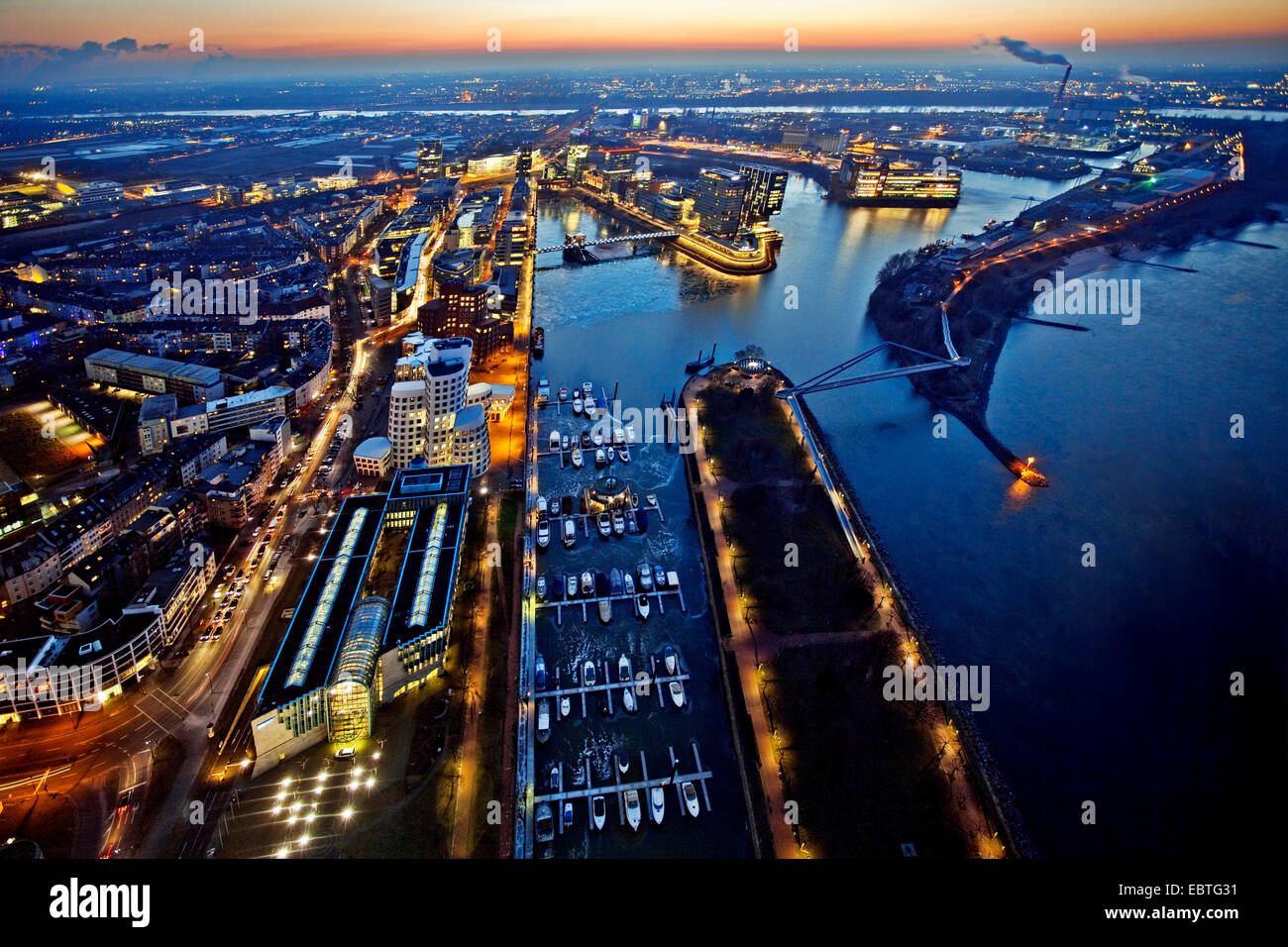 Rhine tower media harbour with hi-res stock photography and images - Alamy